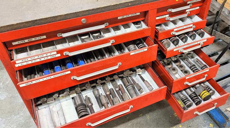 Strippit SPM500 turret punch, 10 stn.