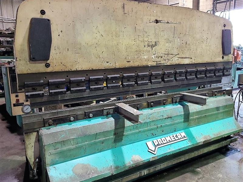 Promecam Hydraulic Press Brake, Model RG-103, 130 ton x 10 ft. bed